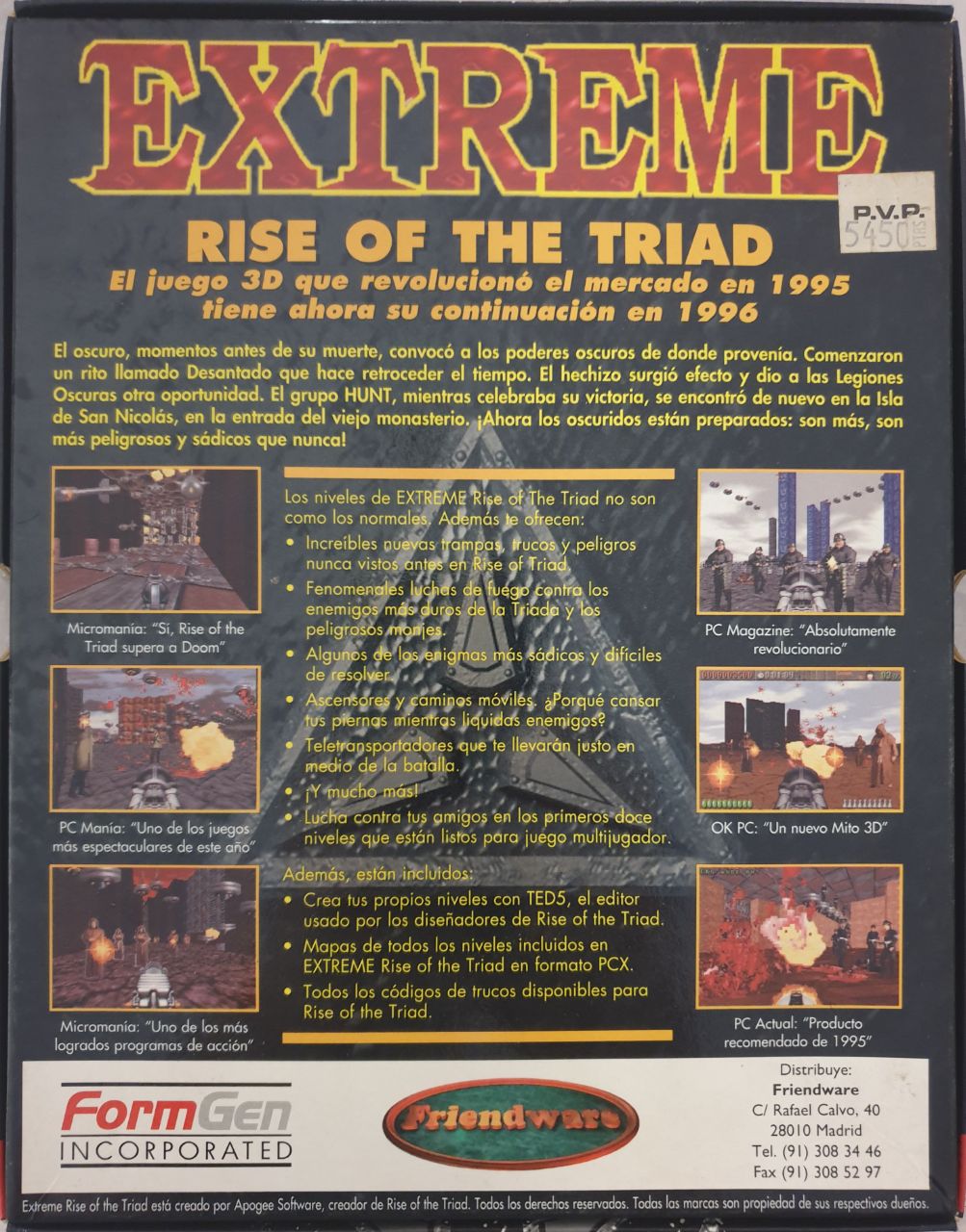 Extreme Rise of the Triad PC Big Box | Mansión Derceto