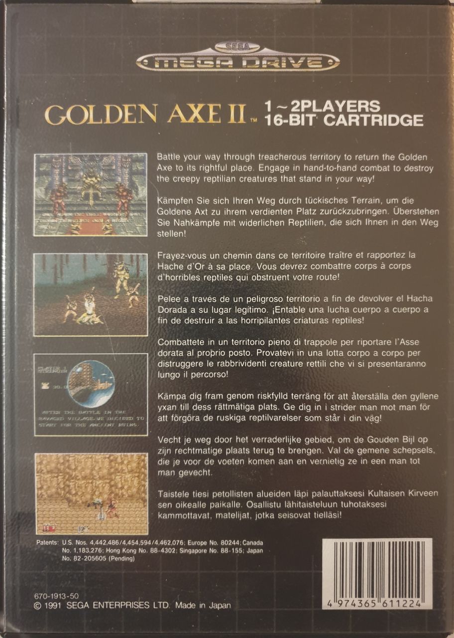 Golden Axe II Mega Drive | Mansión Derceto