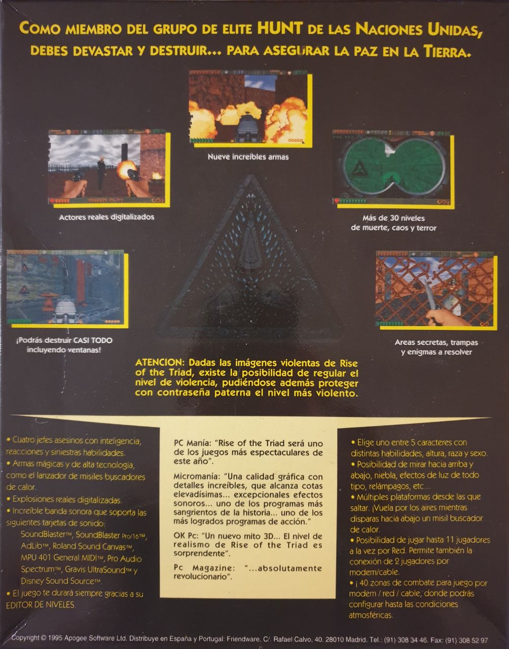 Rise of the Triad PC Big Box | Mansión Derceto